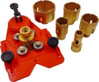 China 4-83mm ABS Hole Drill Locator with 4 Bearings for Diamond Core Bit Positioning on Stone and Glass for sale