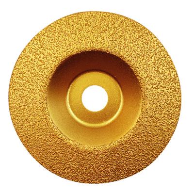 China 100mm Vacuum Brazed Diamond Grinding Wheel for Stone Polishing - 16mm Arbor, 1.2mm/2.0mm Thickness Options for sale