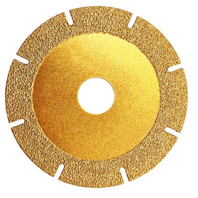 China 110mm Vacuum Brazed Diamond Cutting Blade Segment - 10mm Segment Thickness for Concrete & Stone for sale