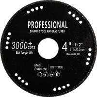 China 180mm Diamond Saw Blade for Stainless Steel Cutting - 3000+ Cuts with 1.6mm Thickness for sale