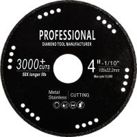 China 125mm Vacuum Brazed Diamond Saw Blade for Stainless Steel - 3000+ Cuts, 1.2mm Thickness for sale