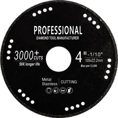 China 125mm Vacuum Brazed Diamond Saw Blade for Stainless Steel - 3000+ Cuts, 1.2mm Thickness for sale