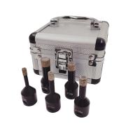 China 7-Piece M14 Diamond Hole Drill Bit Set 4-150mm for Stone Granite Marble Vacuum Brazing for sale