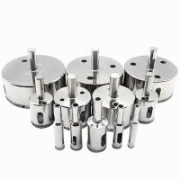 China Electroplated Diamond Hole Drill Bit 4-150mm for Glass Ceramic Marble Wet Use with 50mm Working Length for sale
