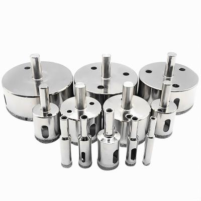 China Electroplated Diamond Hole Drill Bit 4-150mm for Glass Ceramic Marble Wet Use with 50mm Working Length for sale