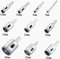 China Electroplated Diamond Hole Drill Bit 4-150mm for Glass Ceramic Marble Wet Use with 50mm Working Length for sale