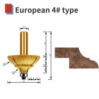 China Diamond Chamfer Router Bit 12.7mm Shank for Marble Granite Stone CNC Engraving - 31 Types Available for sale