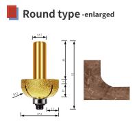 China Vacuum Brazed Diamond Router Bits φ13.5-50mm for Stone Granite CNC Engraving 12.7mm Shank for sale