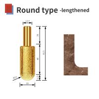 China Vacuum Brazed Diamond Router Bits φ13.5-50mm for Stone Granite CNC Engraving 12.7mm Shank for sale
