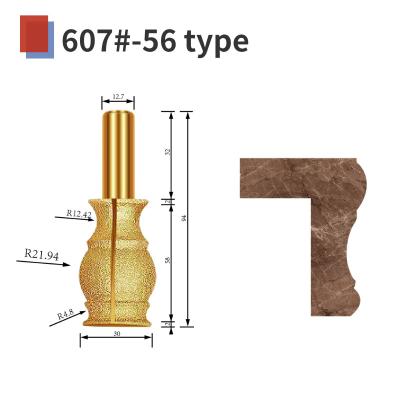 China 607# Diamond Chamfer Router Bit 12.7mm Shank for CNC Marble Granite Engraving and Grinding Tools for sale
