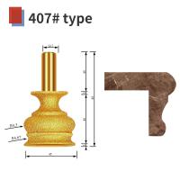 China Diamond Router Bit 407# 45mm CNC Engraving Tool for Marble Granite Stone with 12.7mm Shank for sale