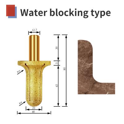 China Vacuum Brazed Diamond Router Bits 12.7mm Shank for CNC Engraving Marble Granite Stone for sale