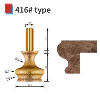 China Diamond Router Bit 407# 45mm CNC Engraving Tool for Marble Granite Stone with 12.7mm Shank for sale