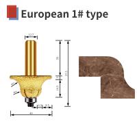 China Diamond Chamfer Router Bit 12.7mm Shank for Marble Granite Stone CNC Engraving - 31 Types Available for sale