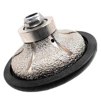 China M14 Diamond Grinding Wheel 65-125mm Vacuum Brazed Tools for Granite Marble Stone Edge Profiling for sale