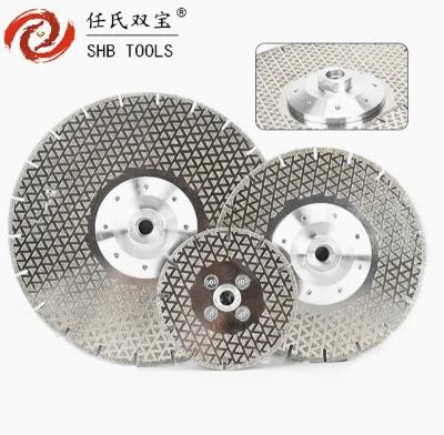 China Electroplated Diamond Saw Blade 115-230mm for Stone Marble Ceramic Granite Cutting with 46 Grit Options for sale