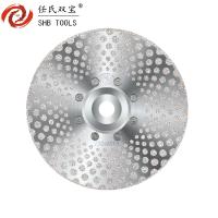 China 230mm Electroplated Diamond Saw Blade for Marble and Granite Cutting - 3mm Edge with 46# Grit for sale