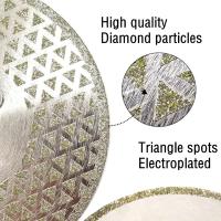 China Electroplated Diamond Saw Blade 115-230mm for Stone Marble Ceramic Granite Cutting with 46 Grit Options for sale