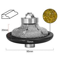 China Diamond V-Type Grinding Wheel M14 Shank 65-125mm for Granite Marble Stone Polishing for sale