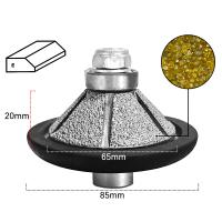 China Vacuum Brazed Diamond Grinding Wheel 65-125mm for Granite Marble Stone Edge Profiling Tools for sale