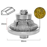 China M14 Diamond Grinding Wheel 65-125mm Vacuum Brazed Tools for Granite Marble Stone Edge Profiling for sale