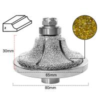 China M14 Diamond Grinding Wheel 65-125mm Vacuum Brazed Tools for Granite Marble Stone Edge Profiling for sale