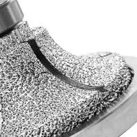 China M14 Diamond Grinding Wheel 65-125mm Vacuum Brazed Tools for Granite Marble Stone Edge Profiling for sale