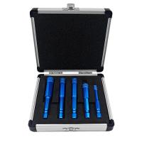 China 5-Piece Diamond Hole Drill Set 6-14mm with Express Interface for Granite Ceramic Marble Tile Drilling for sale