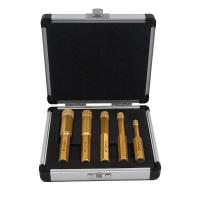 China 5-Piece Diamond Hole Drill Set 6-14mm with Express Interface for Granite Ceramic Marble Tile Drilling for sale