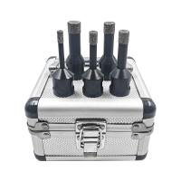 China 7-Piece M14 Diamond Hole Drill Bit Set 4-150mm for Stone Granite Marble Vacuum Brazing for sale
