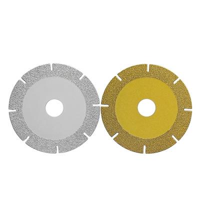 China 110mm Vacuum Brazed Diamond Cutting Blade Segment - 10mm Segment Thickness for Concrete & Stone for sale