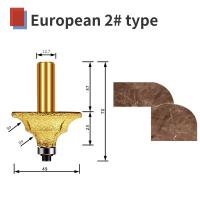 China Diamond Chamfer Router Bit 12.7mm Shank for Marble Granite Stone CNC Engraving - 31 Types Available for sale