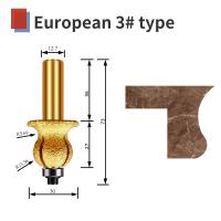 China Diamond Chamfer Router Bit 12.7mm Shank for Marble Granite Stone CNC Engraving - 31 Types Available for sale