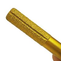 China 12.7mm Diamond Grinding Head Router Bit for Stone & Marble - 46 Grit Straight Type with Vacuum Brazing for sale