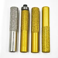 China 12.7mm Diamond Grinding Head Router Bit for Stone & Marble - 46 Grit Straight Type with Vacuum Brazing for sale