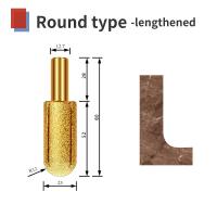 China Vacuum Brazed Diamond Router Bits φ13.5-50mm for Stone Granite CNC Engraving 12.7mm Shank for sale