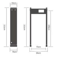China Intelligent Walk Through Metal Detector Gate With Copper Detection for sale