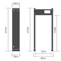 China Smart Full Body Walk Through Metal Detector Interlocking For Manufacturing FCC for sale