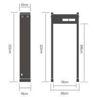 China Precise Multi Zone Door Frame Metal Detector AC 100V To 240V for sale