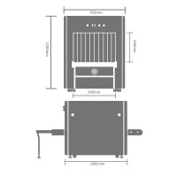 China Single Energy X Ray Baggage Inspection Equipment System Security RTOS 0.5KW for sale