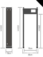 China Multi-prevention zone technology Detecting copper  security gate for sale