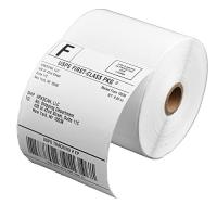 China 100x150mm Thermal Shipping Label Stickers 75gsm Waterproof for Crisp Printing for sale