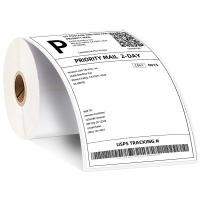 China Waterproof Direct Thermal Shipping Label 4x6 Inch 100x150mm Roll for Barcode Waybill Stickers for sale