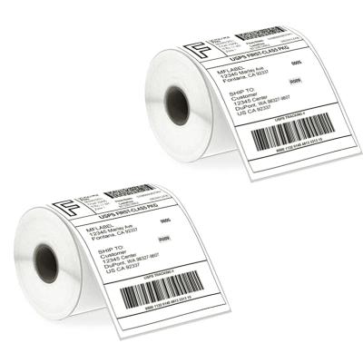 China Direct Thermal Shipping Labels 100x150mm Oil Proof Custom Sizes for Barcode Logistics for sale