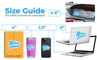 China Custom Die Cut Holographic Waterproof Vinyl Stickers 3 mil Thick for Branding and Personal Expression for sale