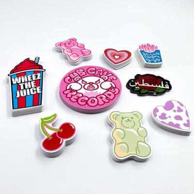 China Custom Die Cut Vinyl Stickers Self Adhesive Waterproof UV Resistant 0.3mm Thick for Branding for sale