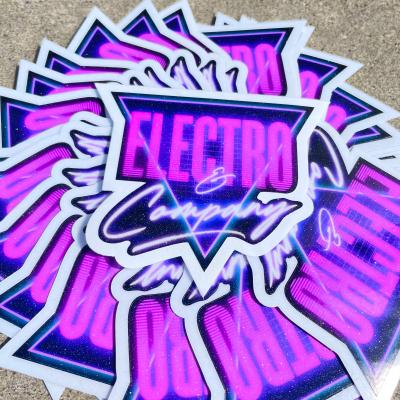 China Custom Die Cut Vinyl Stickers UV Protection Waterproof for Logo Decoration 3 Mil Thick for sale