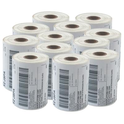 China BPA Free Thermal Shipping Label 100mm x 150mm Waterproof Adhesive 500 per Roll for sale