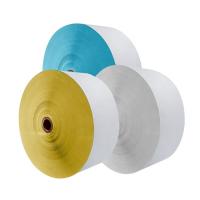China Glassine Silicone Release Paper Jumbo Roll 1080mm Double Side Coated White Yellow Blue for sale