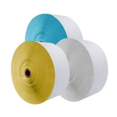 China Glassine Silicone Release Paper Jumbo Roll 1080mm Double Side Coated White Yellow Blue for sale